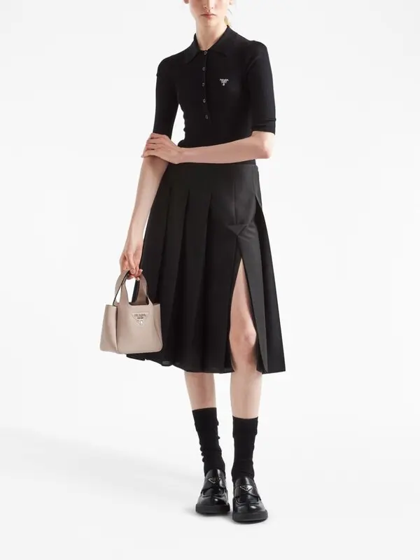 Prada Logo-plaque Tote Bag