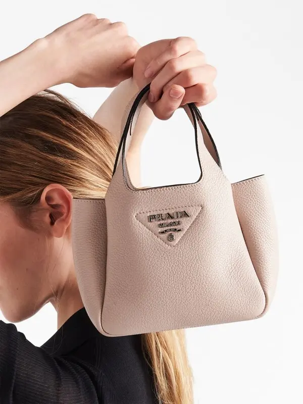 Prada Logo-plaque Tote Bag