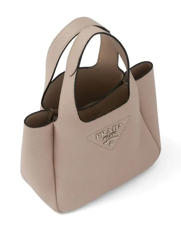 Prada Logo-plaque Tote Bag
