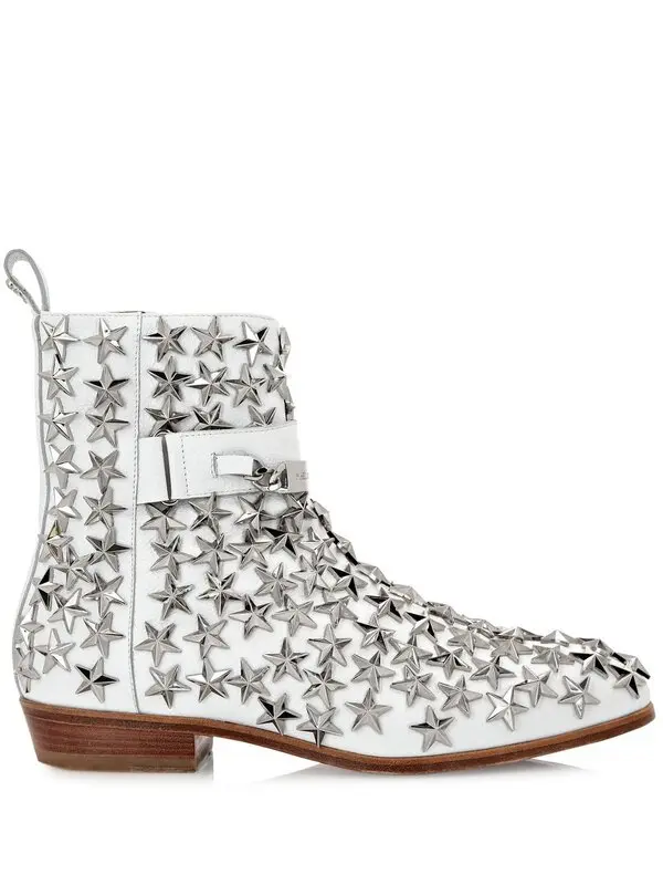 Philipp Plein Stars Leather Boots