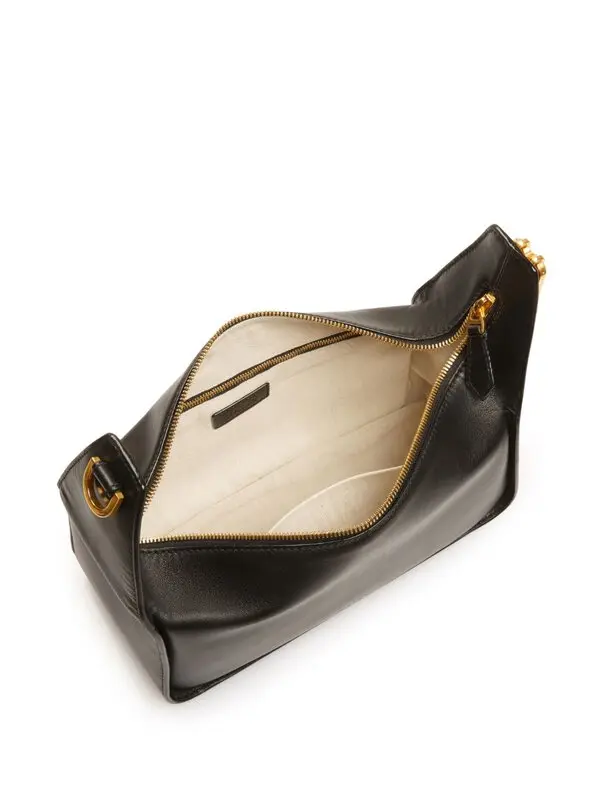 Bally B-Hook Leather Shoulder Bag In Black - 25% Off