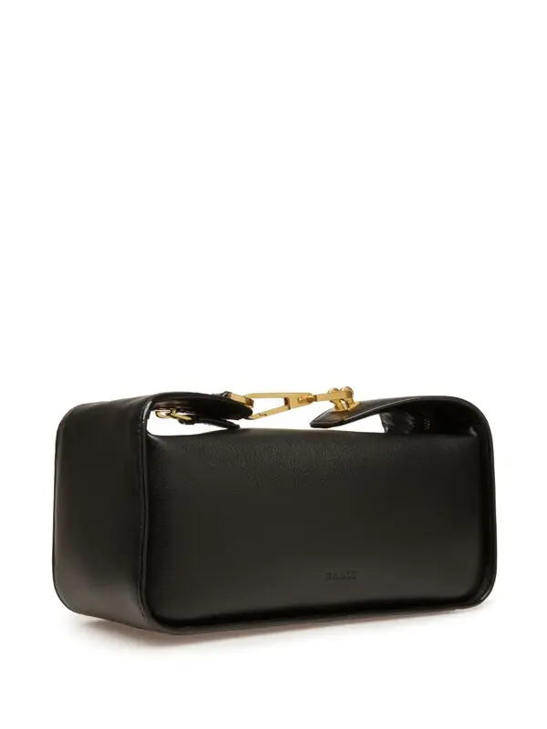 Bally B-Hook Leather Shoulder Bag In Black - 25% Off