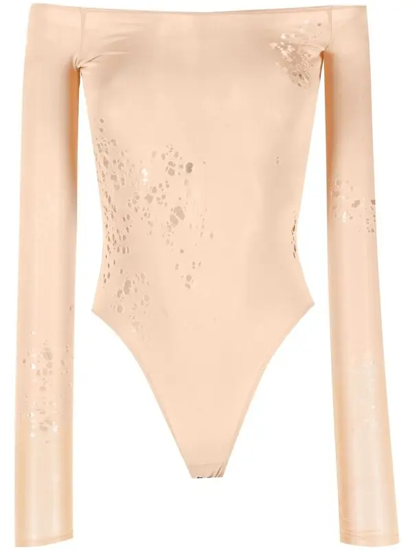 MAISON MARGIELA Off-shoulder Long-sleeved Bodysuit