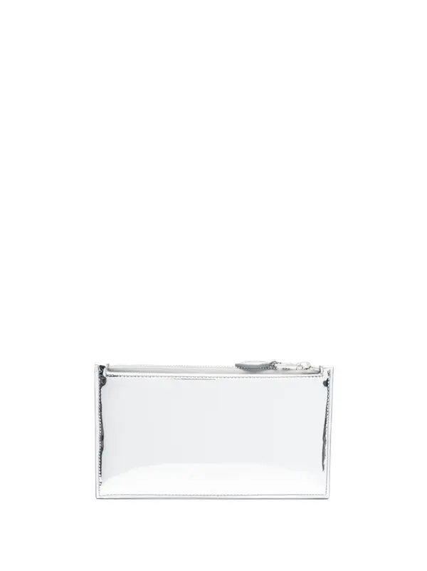 Alexander McQueen Skull Metallic Card-holder - Silver