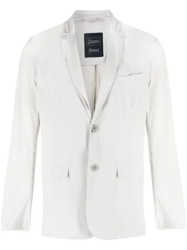 Herno Plain Single-breasted Blazer - Grey