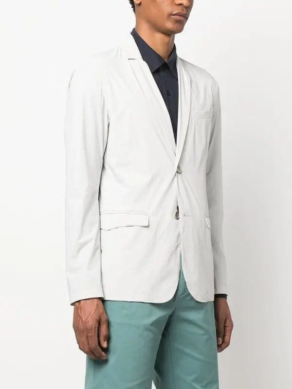 Herno Plain Single-breasted Blazer - Grey