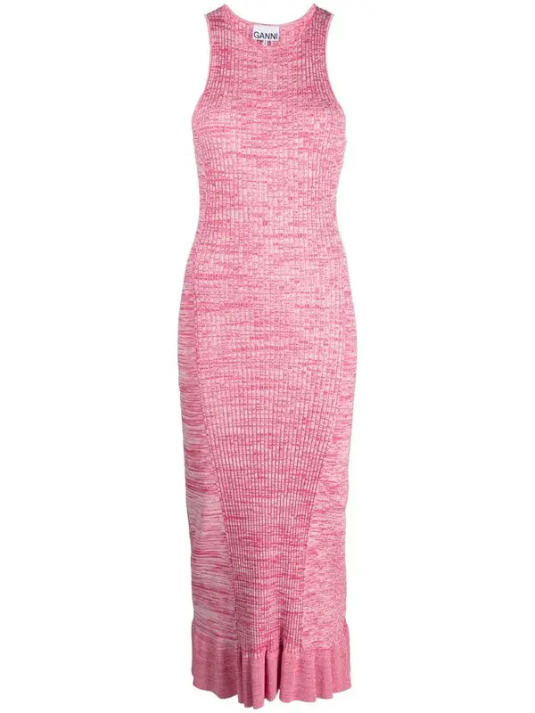 GANNI Knitted Midi Dress