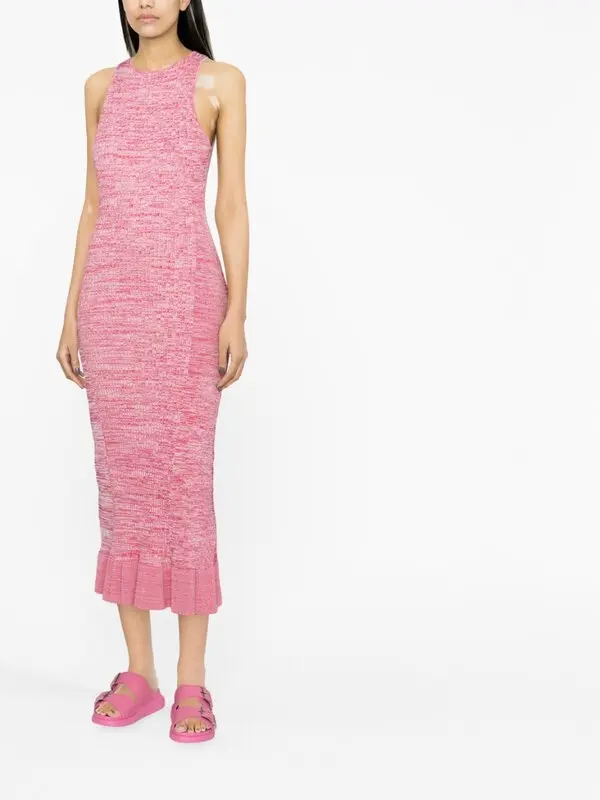 GANNI Knitted Midi Dress