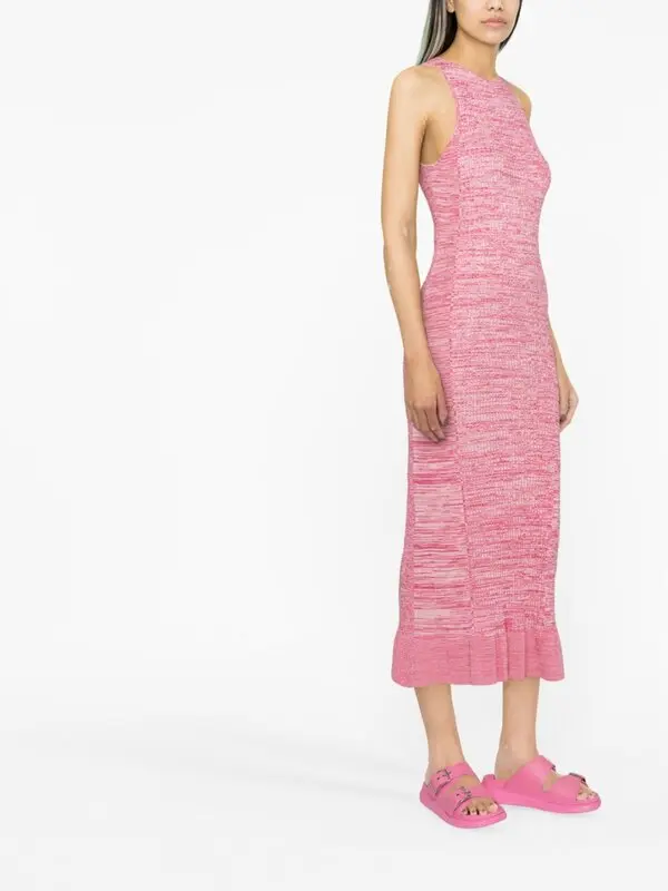 GANNI Knitted Midi Dress
