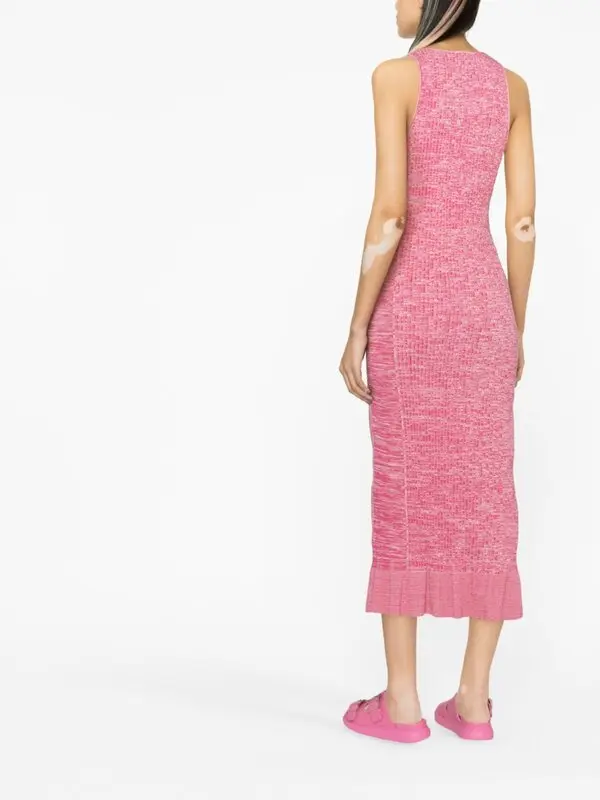 GANNI Knitted Midi Dress