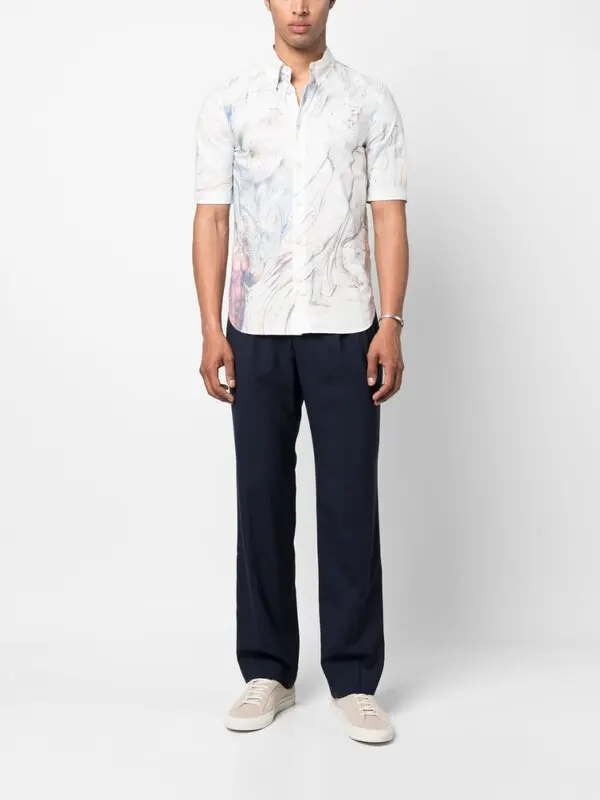 PT TORINO Relaxed-fit Tailored Trousers - Blue