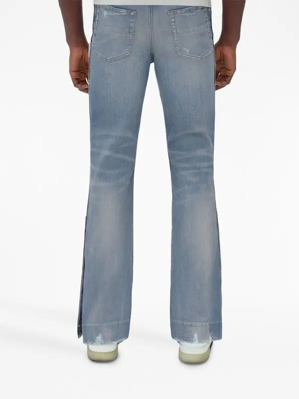 Amiri Crystal-embellished Flared Jeans