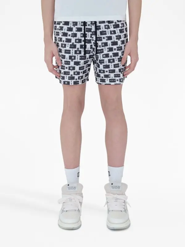 Amiri All-over Logo Print Swim Shorts