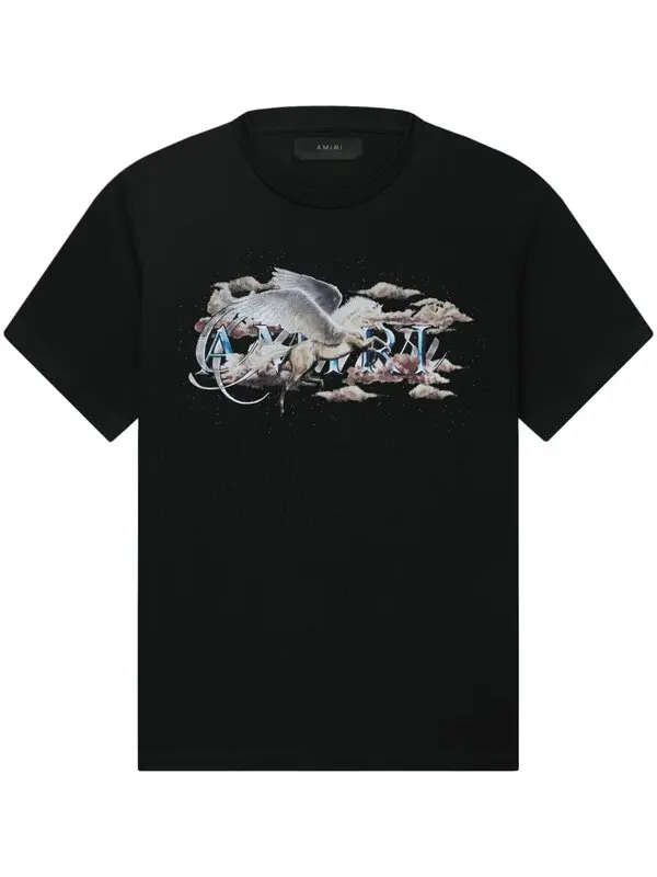 Amiri Pegasus Script-print T-shirt