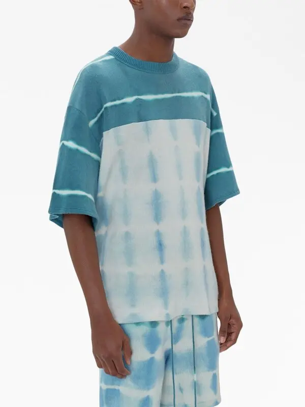 Amiri Tie-dye Wool-cashmere Blend Sweatshirt