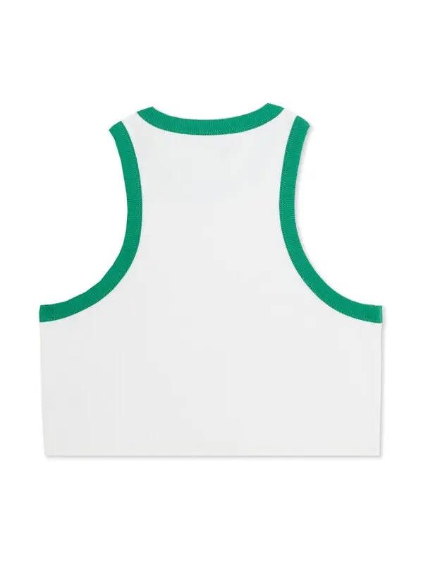SIMONMILLER Logo-print Cropped Tank Top