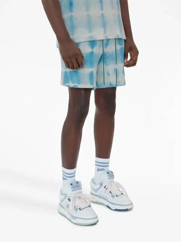 Amiri Tie-dye Pattern Cashmere Blend Shorts