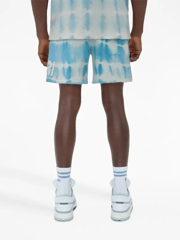 Amiri Tie-dye Pattern Cashmere Blend Shorts