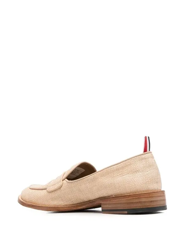Thom Browne Grosgrain-loop Trim Loafers