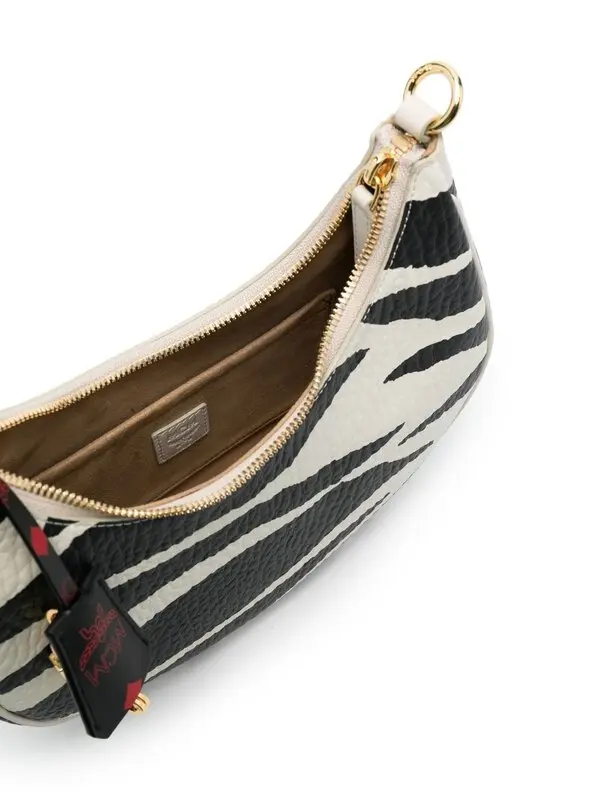 Mcm Zebra-print Shoulder Bag
