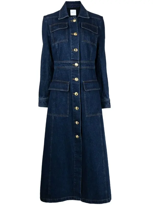 Rosetta Getty Long Denim Coat
