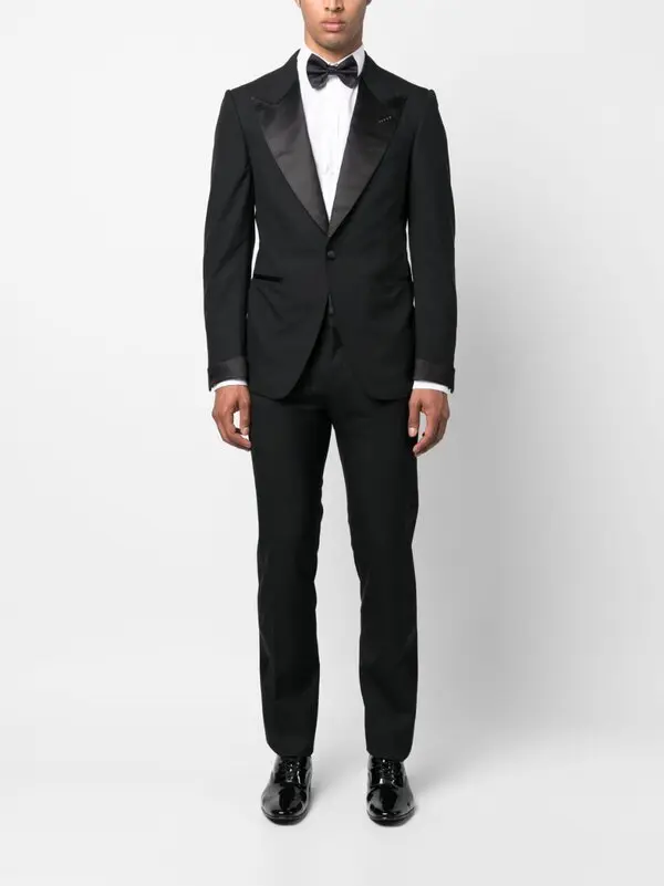 TOM FORD Peak-lapels Single-breasted Suit - Black