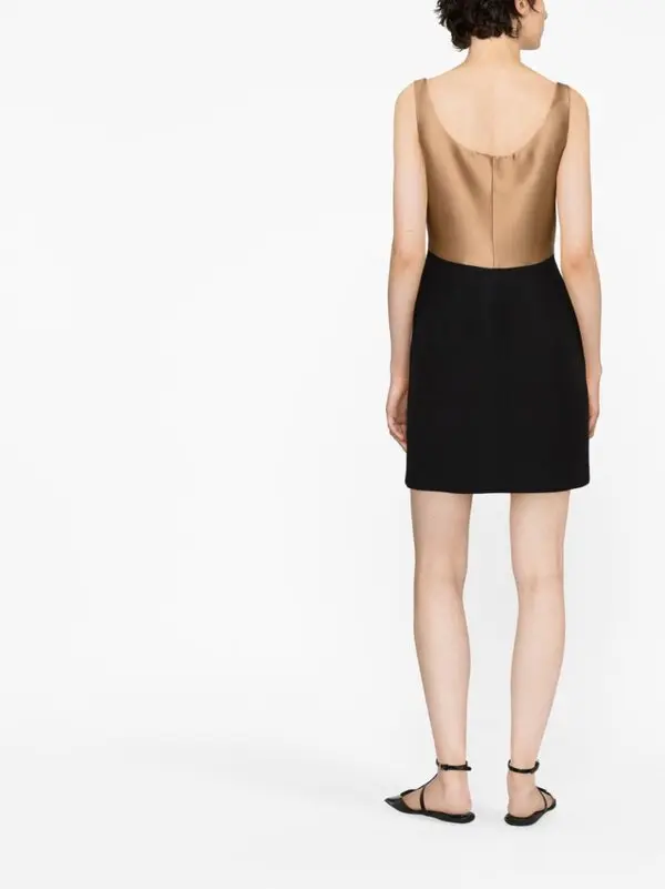 Valentino Garavani Colourblock Mini Dress - Black