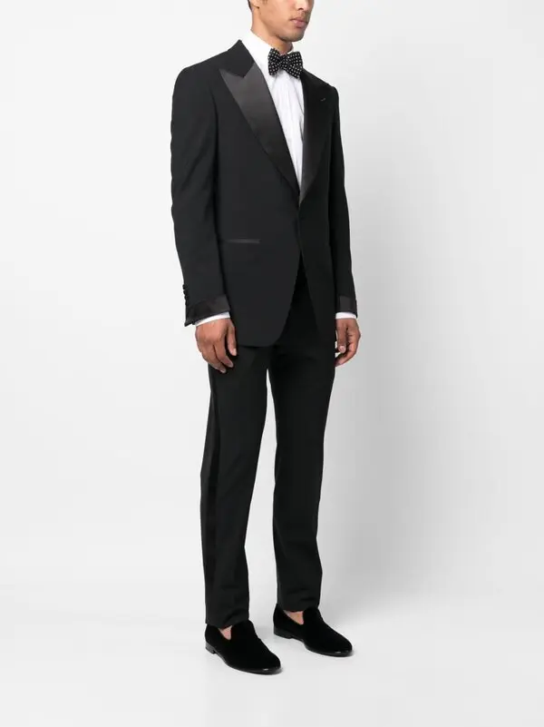 TOM FORD Peak Lapels Single-breasted Suit - Black