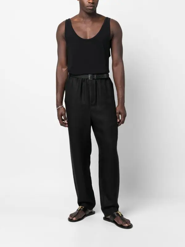 Saint Laurent High-waisted Tapered Trousers