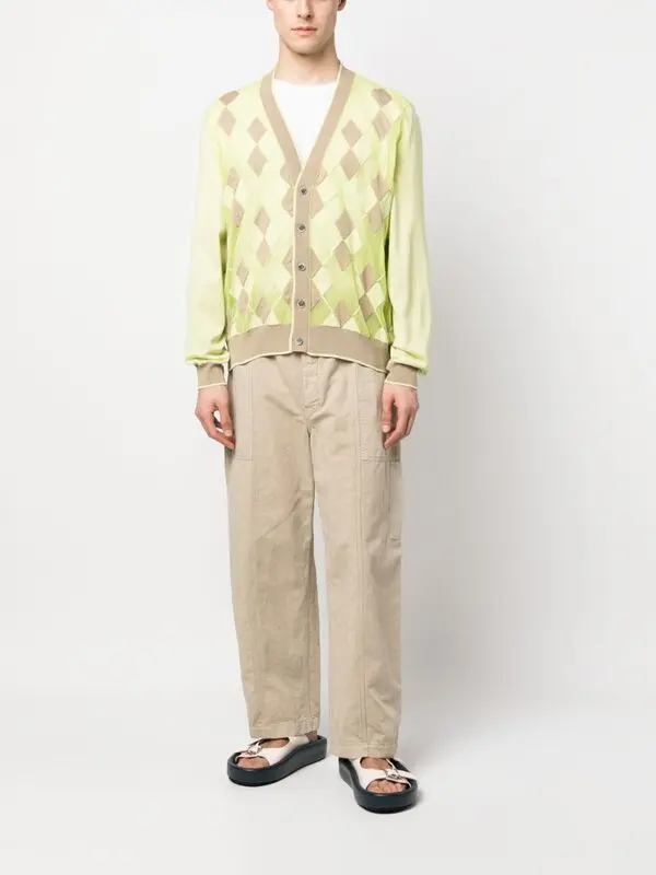 Jacquemus Toledo Argyle Cardigan