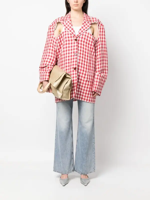 Acne Studios Single-breasted Gingham Blazer