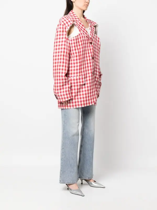 Acne Studios Single-breasted Gingham Blazer