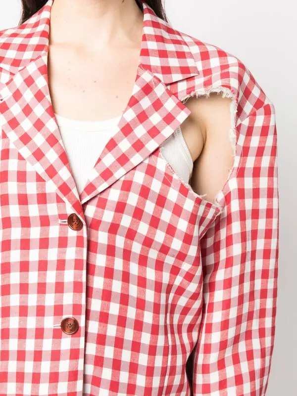 Acne Studios Single-breasted Gingham Blazer