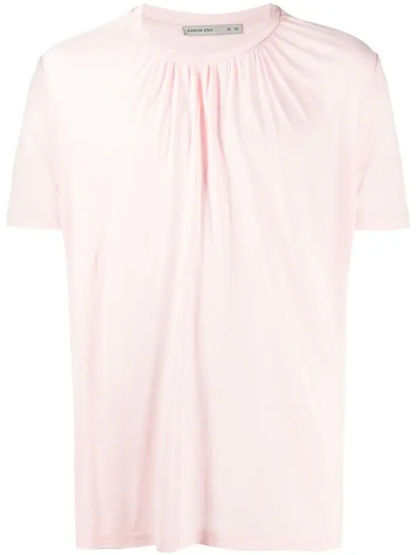 AARON ESH Ruched-detail Short-sleeve T-shirt