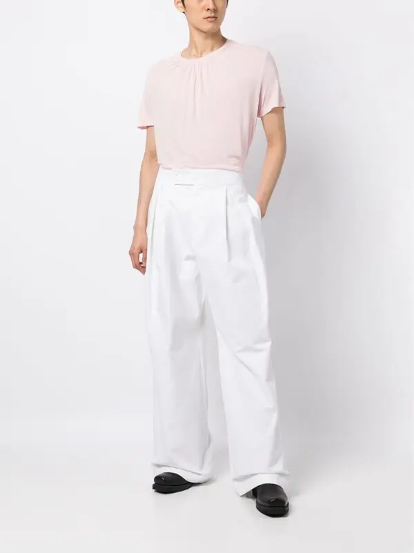 AARON ESH Ruched-detail Short-sleeve T-shirt