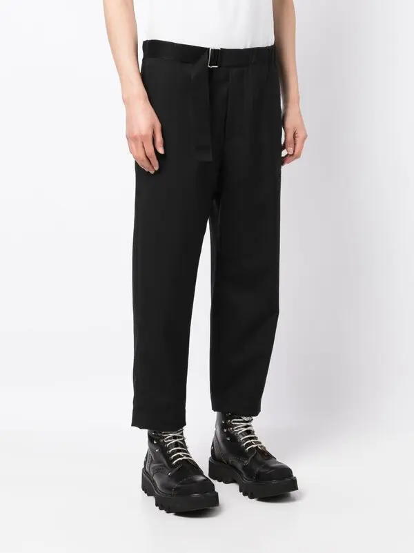 OAMC Belted-waist Cropped Trousers