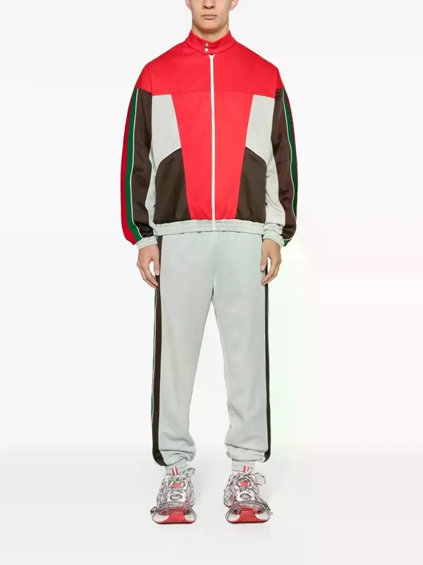 Gucci Panelled High-neck Jacket - Red