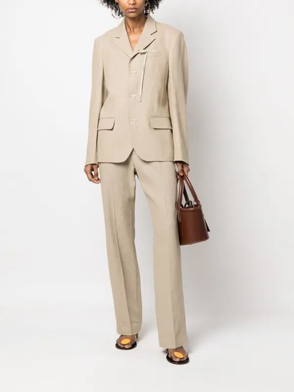 Jacquemus Straight-leg Linen Trousers