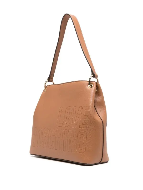 Moschino Logo-plaque Leather Shoulder Bag