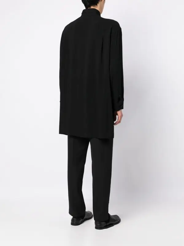 Yohji Yamamoto Graphic-print Long-sleeve Shirt