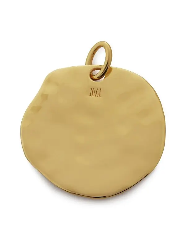 Monica Vinader Goddess Coin Pendant Charm - Gold