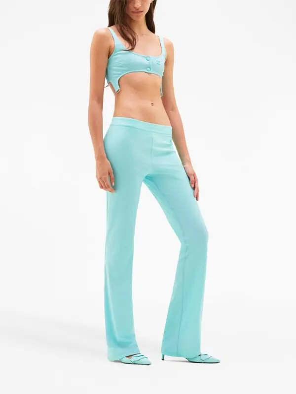 COURREGES Low-rise Flared Trousers