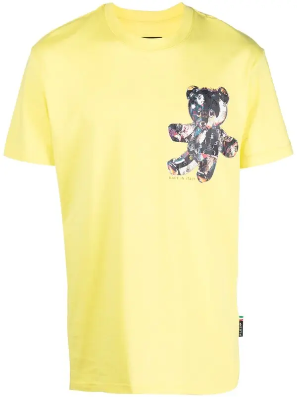 Philipp Plein Teddy Bear-print T-shirt - Yellow