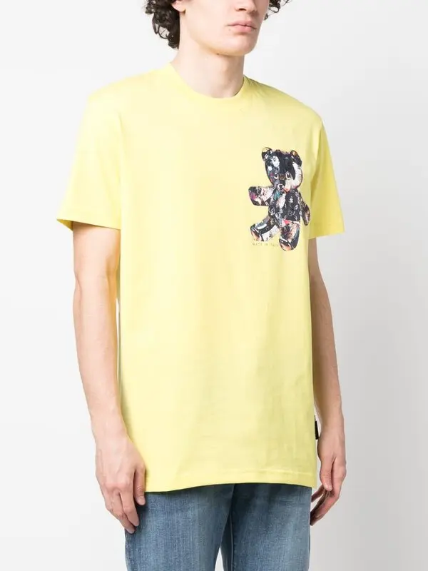 Philipp Plein Teddy Bear-print T-shirt - Yellow