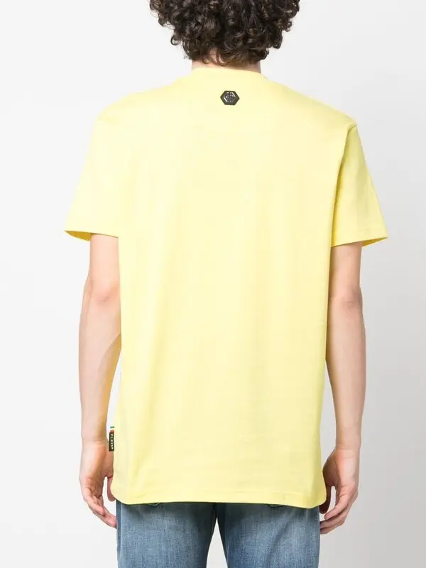 Philipp Plein Teddy Bear-print T-shirt - Yellow