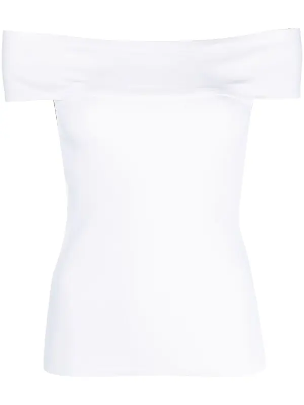 Philosophy Di Lorenzo Serafini Off-shoulder Short-sleeve Top