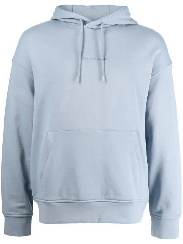 Emporio Armani Pouch-pocket Cotton Hoodie