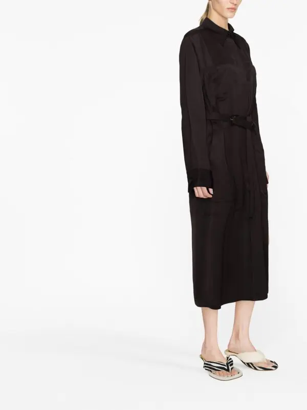 JIL SANDER Single-breasted Belted-waist Coat