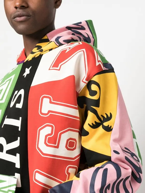 Kenzo Flag-print Cotton Hoodie - Green