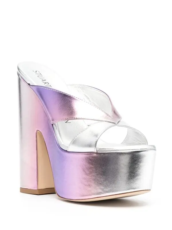 STUART WEITZMAN 160mm Open-toe Metallic Sandals